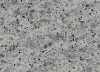 China Artificial Marble Look Quartz Stone / Grey Galaxy Solid Surface Bathroom Countertops for sale