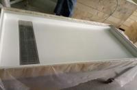 China Environmental Composite Shower Walls , White Cultured Stone Shower Walls for sale