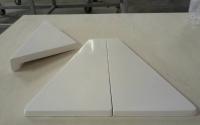 China Anti - Acid Marble Shower Floor / Marble Shower Enclosures Wear Resistant for sale