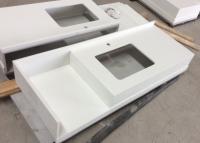 China Pure White Kitchen Quartz Stone Countertops And Bathroom Vanity Tops Tampa for sale