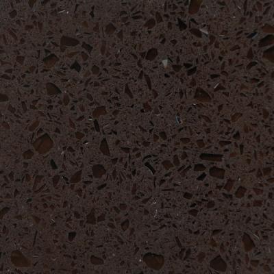 China Dark Brown Quartz Kitchen Countertops Thickness 2cm And 3cm Slab Size 3.2*1.6m for sale