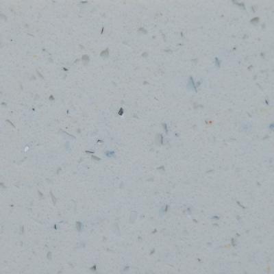China White Engineered Quartz Countertops With Mirror Piece , Thickness 1.2cm / 2cm / 3cm for sale