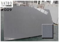 China Grey Crystal Artificial Quartz stone Slab Prefab Countertop Solid Surface Color Consistency for sale