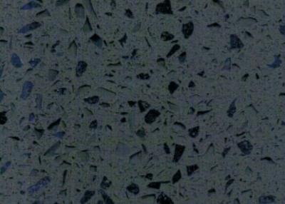 China Dark Blue Kitchen Artificial Stone Quartz Countertop Slabs Scratch Resistant for sale