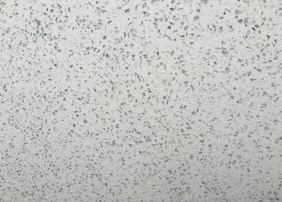 China Sparkling White Quartz Countertop With Mirror Flecks Cut To Size For Slab for sale