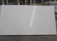 China Flat Eased Quartz Stone Countertops Flooring , Pure White Quartz Worktop for sale