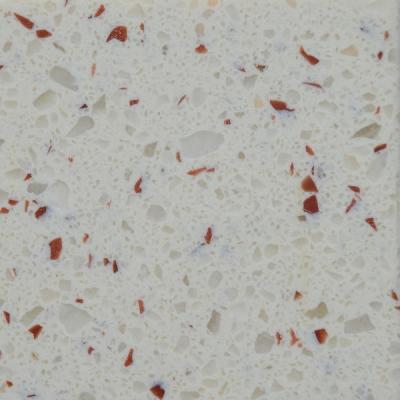 China White Artificial Kitchen Countertop Materials Quartz Tops With Sink for sale