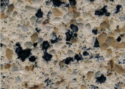 China Multicolor Cafe Brown Quartz Stone Countertops Quartz Stone Slabs NSF SGS Listed for sale