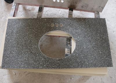 China Black Galaxy Color Quartz Stone Countertops Sparkle Quartz Worktops NSF Standard for sale