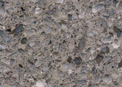 China Crystal Gray Sparkle Engineered Stone Kitchen Countertops , Artificial Quartz Countertops for sale