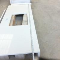 China Solid quartz countertops colors for kitchens white kitchen top engineered stone kitchen countertops for sale