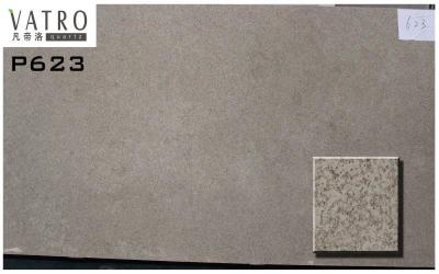 China Modern Gray Granule Quartz Stone Kitchen Top Easy To Maintain Eco - Friendly for sale