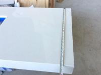 China Custom Bathroom Vanity Tops Solid Surface Quartz Countertop Slab Non - Radioactive for sale