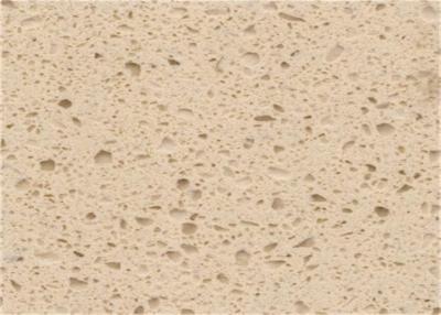 China Large Size Quartz Artificial Stone Countertops Beige Color Temperature Resistant for sale