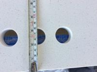China Bacteria Resistant Quartz Countertop Slab With Sink Prefabricated Vanity Tops for sale