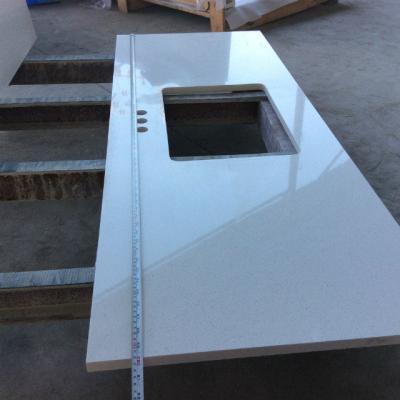 China Professional Stone Kitchen Countertops / Quartz Kitchen Top With Mirror Colors for sale