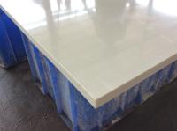 China White Quartz Stone Countertops , Sparkle Quartz Worktops Fine Grain for sale