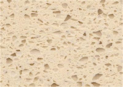 China Oat Beige Artificial Stone Kitchen Countertops Acid Resistance High Gloss For Long Time for sale