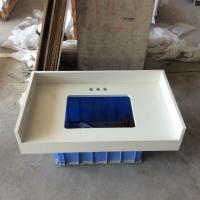 China Solid Color Quartz Kitchen Countertops / Engineered Quartz Worktops 7 Mohs Hardness for sale