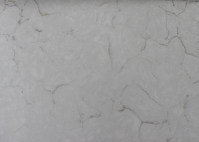 China Home Decorate Quartz Stone Countertops Flat / Eased Eedge White Mirror Fleck for sale