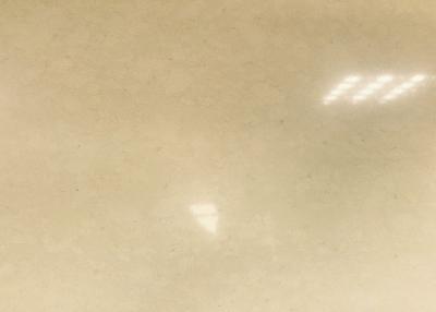 China Light Yellow Artificial Crystal Engineered Stone Worktop Big Slab For Kitchen Top for sale