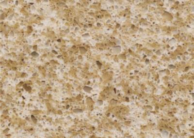 China Yellow Veins Quartz Stone Countertops , Engineered Quartz Countertops High Hardness for sale