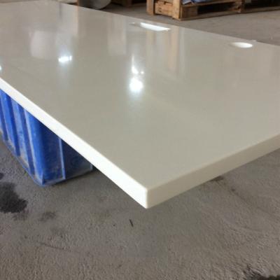 China White Quartz Countertops Colors For Kitchens Cracks Resistant 3200*1800mm Size for sale