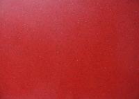 China Silver Star Red Color Artificial Quartz Faux Stone Kitchen Countertop Slabs for sale
