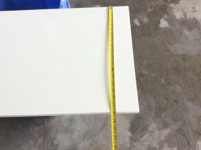 China White Engineered Quartz Stone Countertops , Quartz Bathroom Countertops Kitchen Top for sale