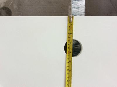 China Solid Color White Quartz Bathroom Countertops / Quartz Worktops No Hole for sale