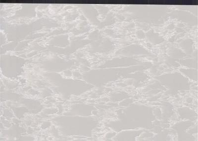 China Quartz Artificial Stone Countertops White Vein Gray Engineered Stone Countertop  Acid Resistant for sale