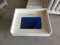 China Flat Granite Top Quartz Vanity Tops With Integrated Sink , Surface Finish Polished for sale