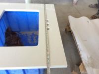 China Flat Granite Top Quartz Vanity Tops With Integrated Sink , Surface Finish Polished for sale