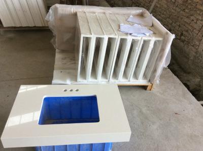 China Natural White Quartz Bathroom Countertops That Look Like Marble , 15 Years Warranty for sale