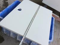 China Flat White Granite Countertops , Quartz Stone Countertops For Kitchen , Polished Surface Finish for sale
