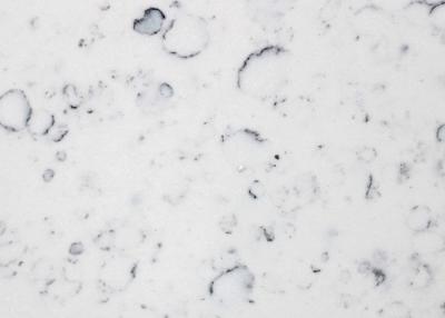 China Polished White Carrara Slab , 2cm Thickness Quartz Slab With Less Veins for sale