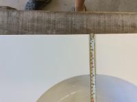 China Marble Look White Marble Laminate Countertop Solid Kitchen Countertops Big Slab for sale