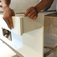 China Composite White Quartz Kitchen Worktops With Granite Countertops Manmade Stone for sale
