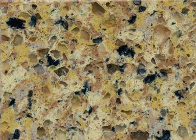 China Multi Color Yellow Color Quartz Stone Countertops For Bathroom Vanity Kitchen Countertop for sale