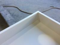 China No Hole Granite Bathroom Vanity Tops With Sink , Manmade Quartz Stone Counter Top for sale