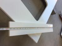China No Hole Granite Bathroom Vanity Tops With Sink , Manmade Quartz Stone Counter Top for sale