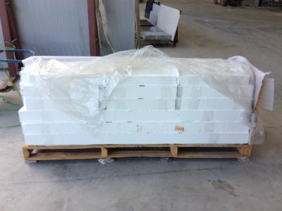 China White Quartz Bathroom Vanity Tops Bathroom Granite Countertop With Sink Slab Size 126X63