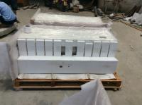 China White Quartz Bathroom Vanity Tops Bathroom Granite Countertop With Sink Slab Size 126X63