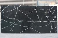 China Kitchen Quartz Countertop Slabs Black Granite Slabs Quartz Stone Thickness 2cm / 3cm for sale