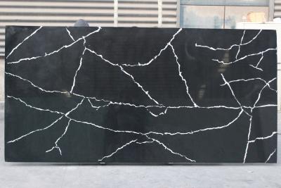 China Kitchen Quartz Countertop Slabs Black Granite Slabs Quartz Stone Thickness 2cm / 3cm for sale