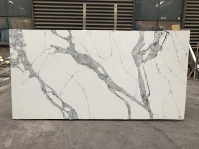China Quartz stone kitchen top Polished Artificial Quartz Stone Quartz Slabs 3200*1600mm for sale