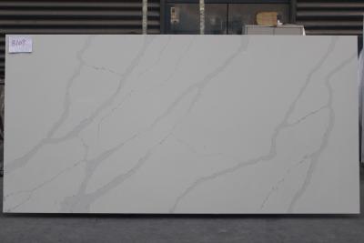 China White Quartz Countertops , Flat Eased Quartz Kitchen Countertops Quartz Countertops for sale