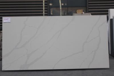 China 20 Mm Thickness Artificial Quartz Stone Slab For Kitchen Counter Kitchen Worktops for sale