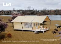China 4.5m Span Luxury Glamping Tents Outdoor Desert Mongolian Nomad Safari Lodge for sale