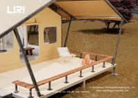 China 4.5m Span Luxury Glamping Tents Outdoor Desert Mongolian Nomad Safari Lodge for sale